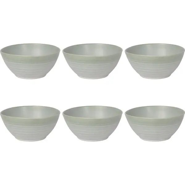 DANICA BRANDS Set Of 6 Aquarius Sage Bowl5.5 Inch